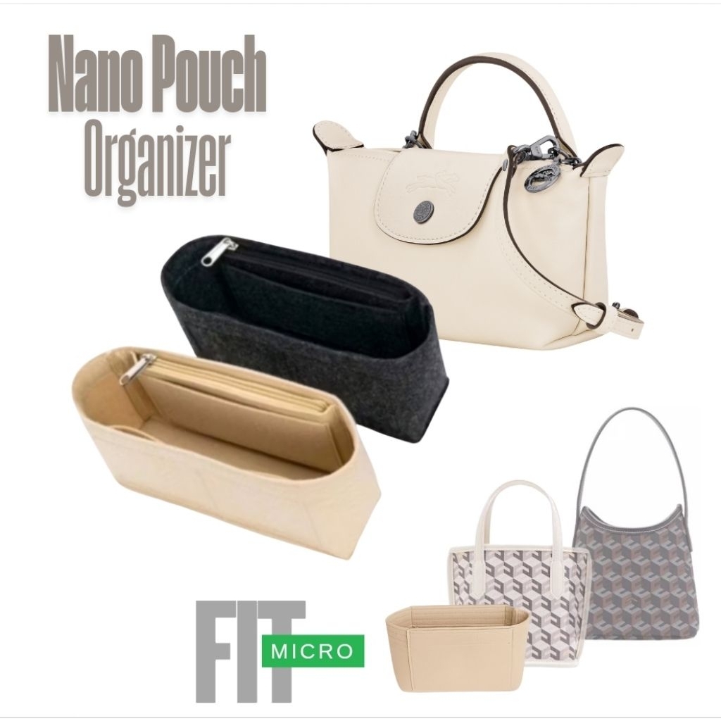Jual Nano Flap Bag Organizer / Nano Micro Dual In Bag /Nano Micro ...