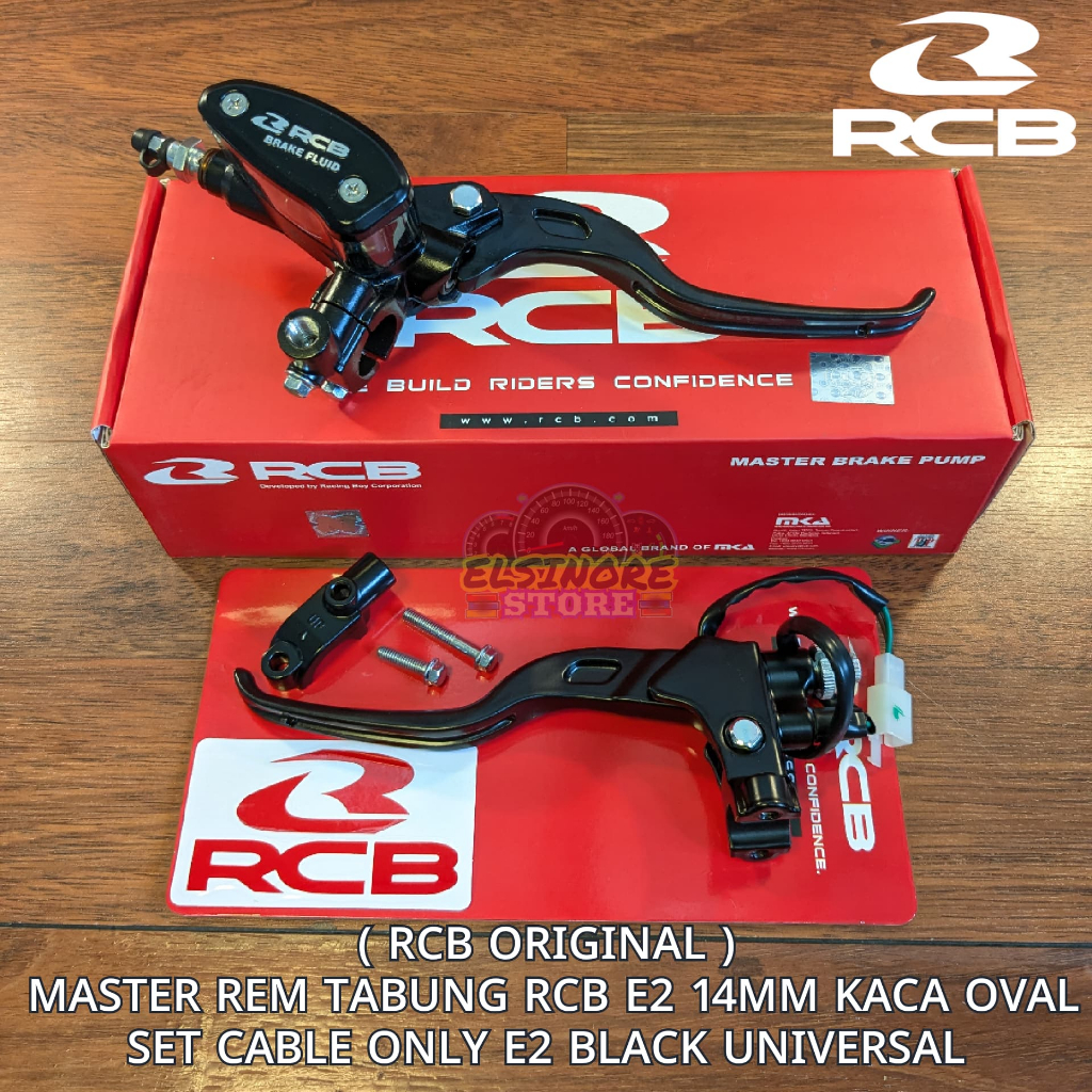 Jual MASTER BRAKE PUMP RCB TABUNG E2 14MM OVAL SET CABLE ONLY E2 ...