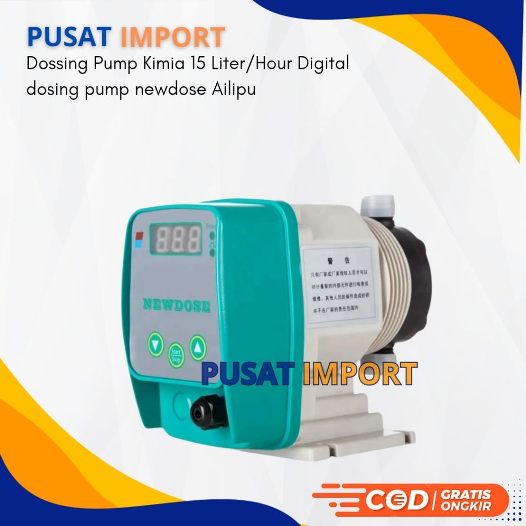 Jual Dossing Pump Kimia 15 Liter/Hour Digital dosing pump newdose ...