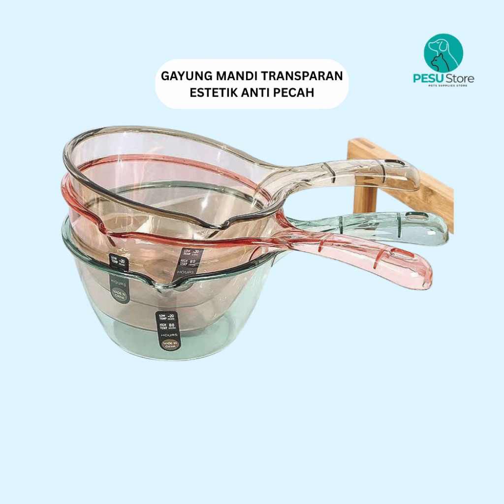 Jual Gayung Transparan Estetik Gayung Mandi Anti Pecah Wadah ...