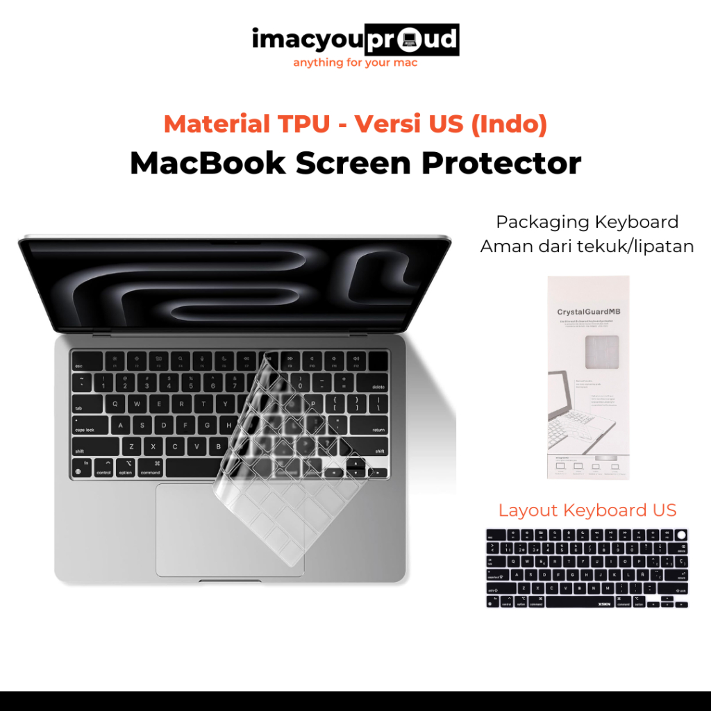 Jual Keyboard Protector Tipis Cover TPU MacBook Air Pro 13 14 15 16 ...