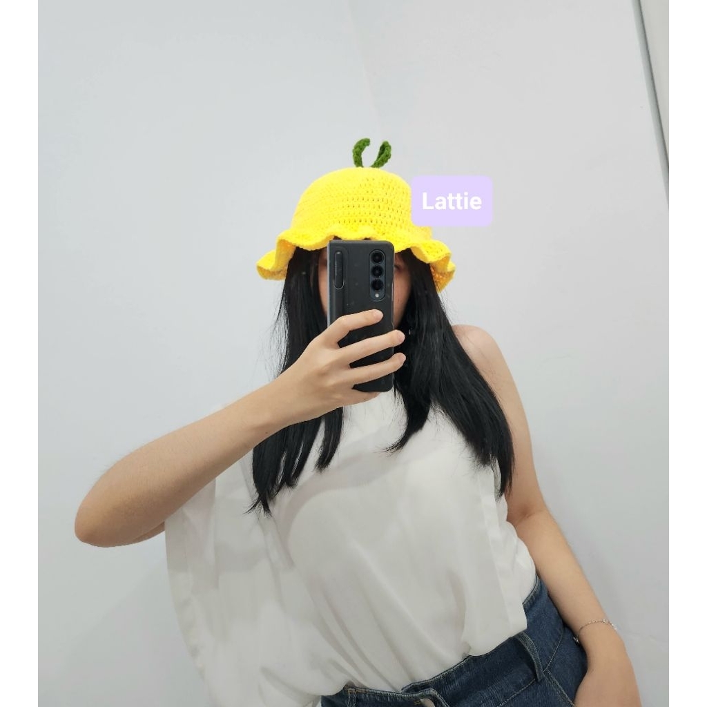 Jual HANDMADE LEMON BUCKET HAT/TOPI LEMON/AESTHETIC ESTETIK/KAWAI STYLE ...