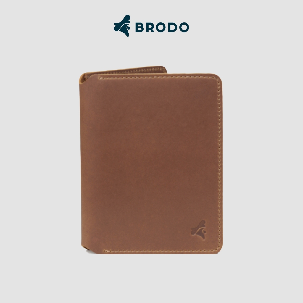 Jual BRODO Bandung - Esta Slim Wallet Vintage Brown | Shopee Indonesia