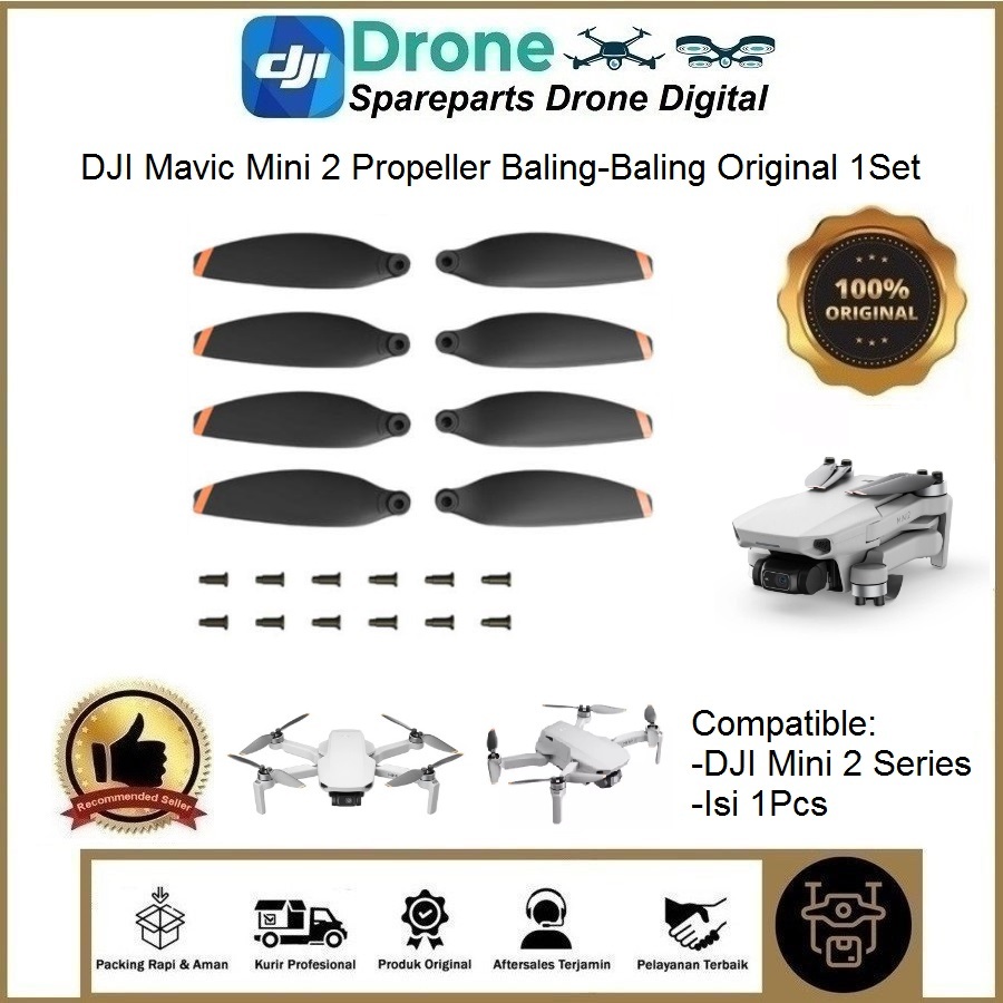 Jual DJI Mavic Mini 2 Propeller Baling-Baling Original Fullset For Mini ...
