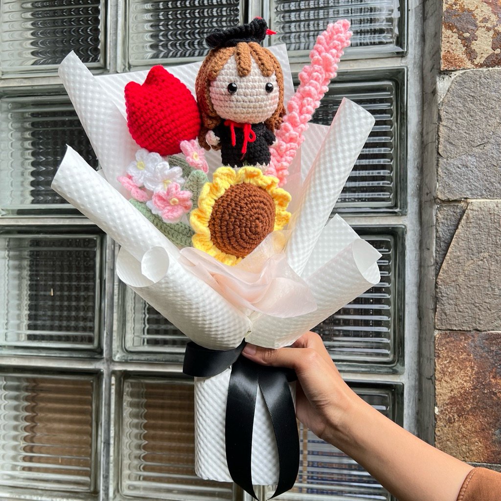 Jual GRADUATION BOUQUET CROCHET | BUKET RAJUT BONEKA WISUDA | GIFT ...