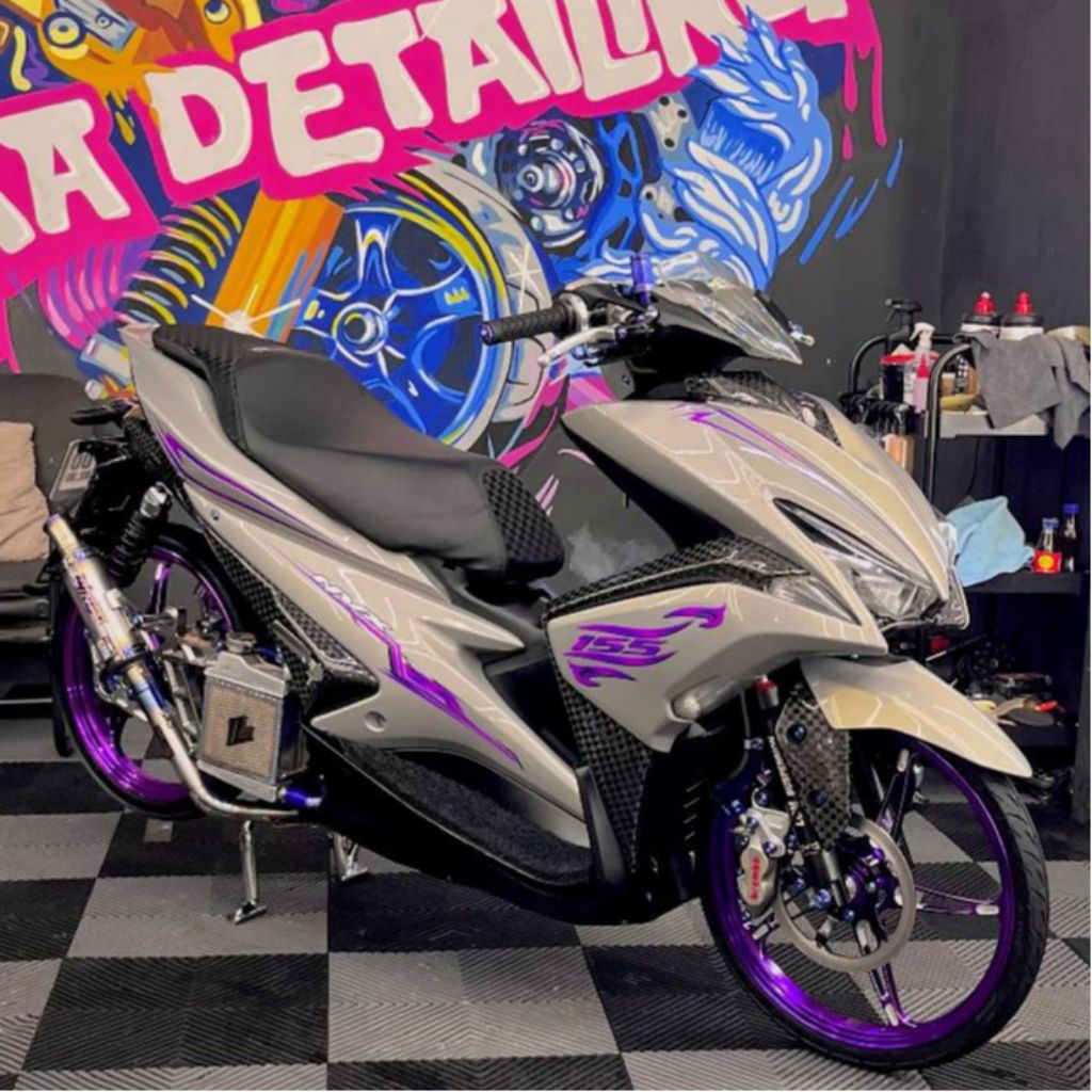 Jual Striping Sticker Transparan Aerox Old 155 Series Design | Shopee ...