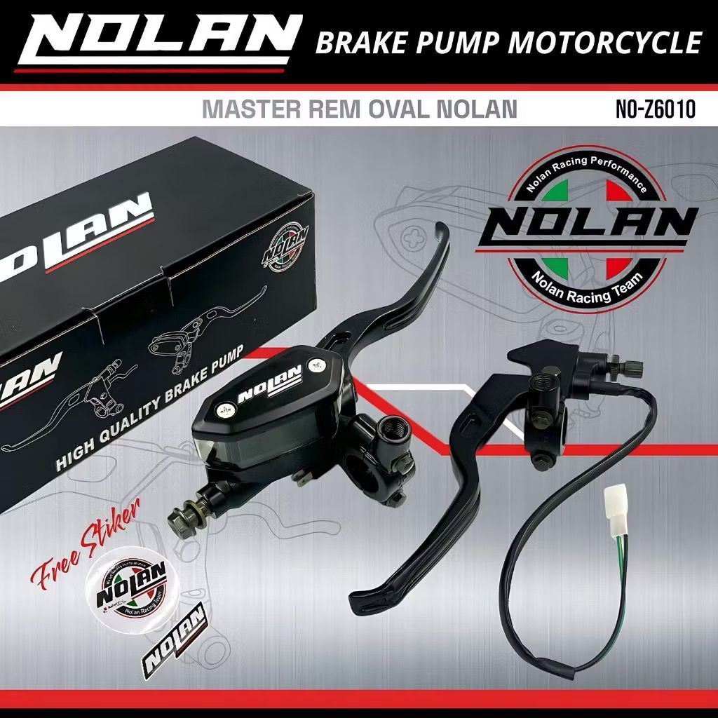 Jual Master Rem NOLAN Tabung Oval Lengkap SWITCH Rem | Shopee Indonesia