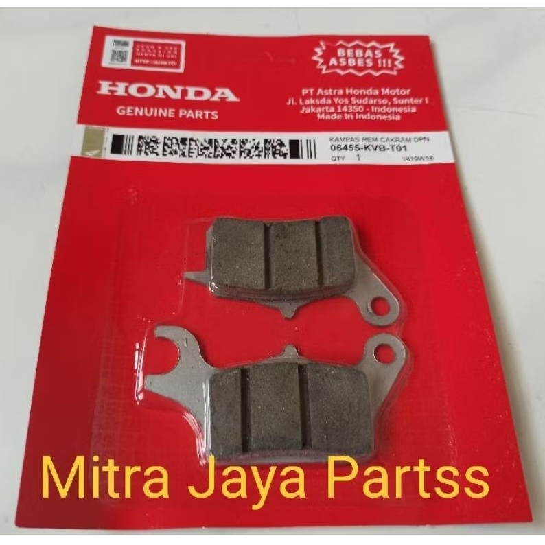 Jual ( GRADE B ) Kampas Rem Depan Dispad Vario Cbs 125 Beat FI f1 New ...