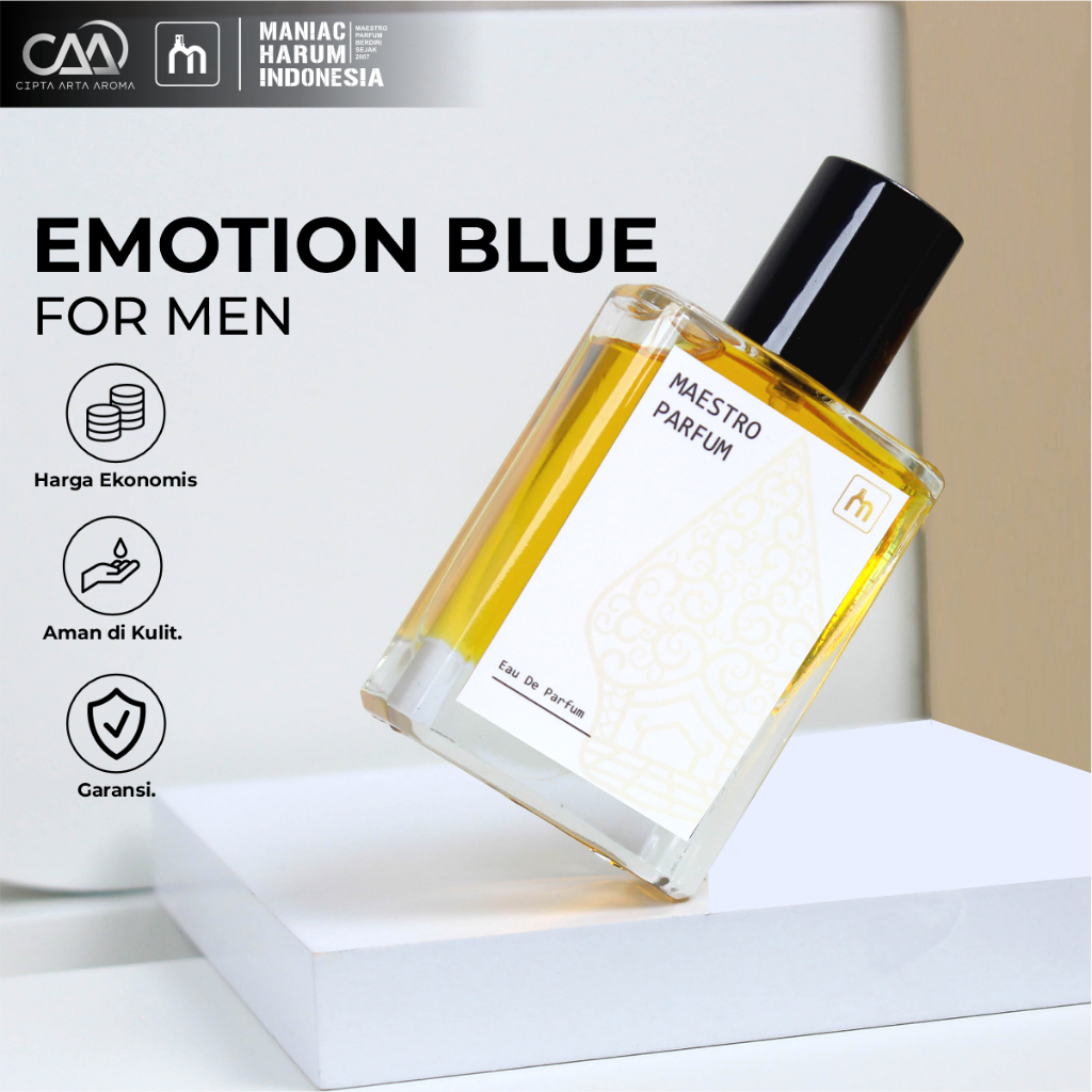 Jual Parfum Pria Blue Emotion Parfume Cowok - Maestro Parfum Tahan Lama ...