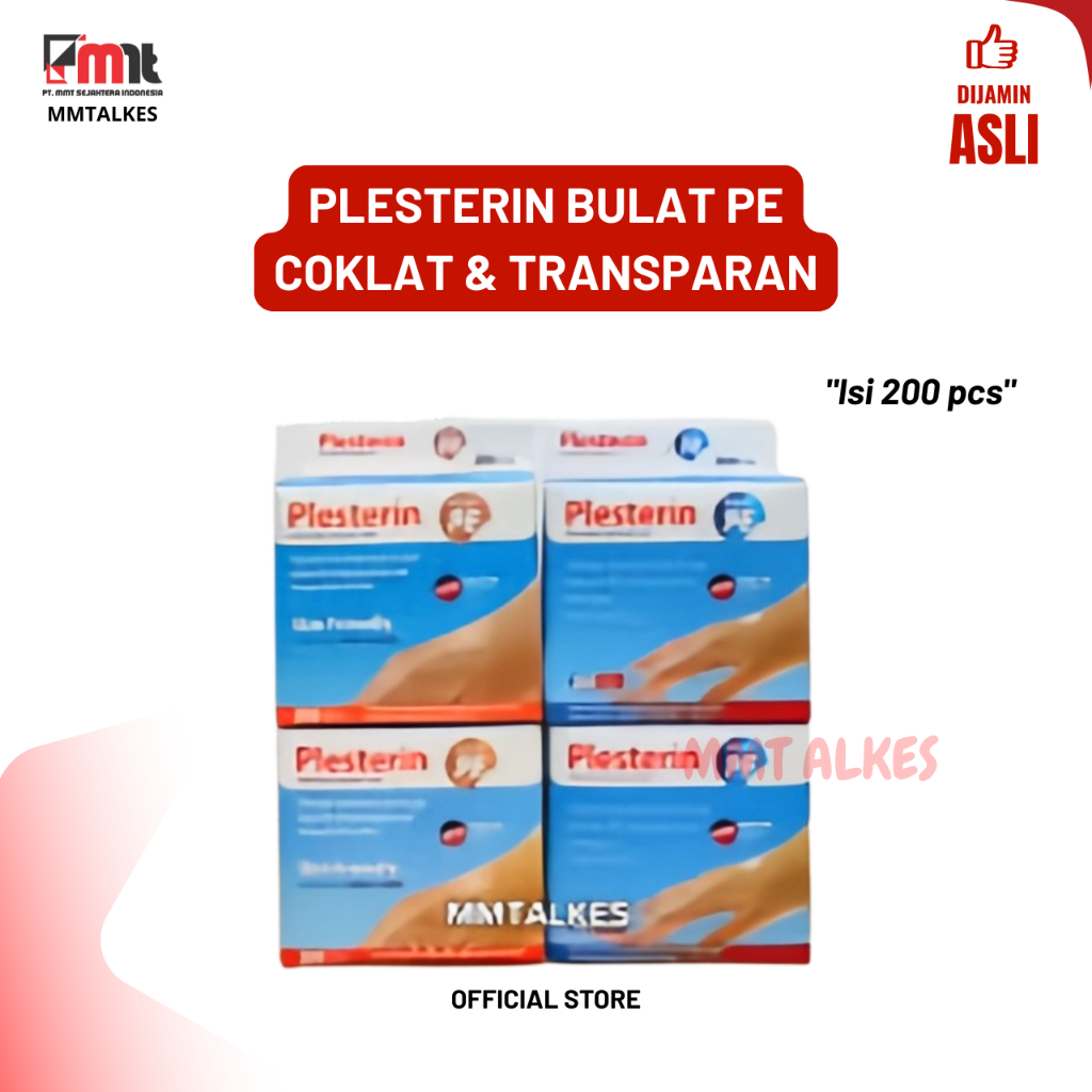 Jual Plesterin Bulat PE coklat dan transparan isi 200pcs | Shopee Indonesia