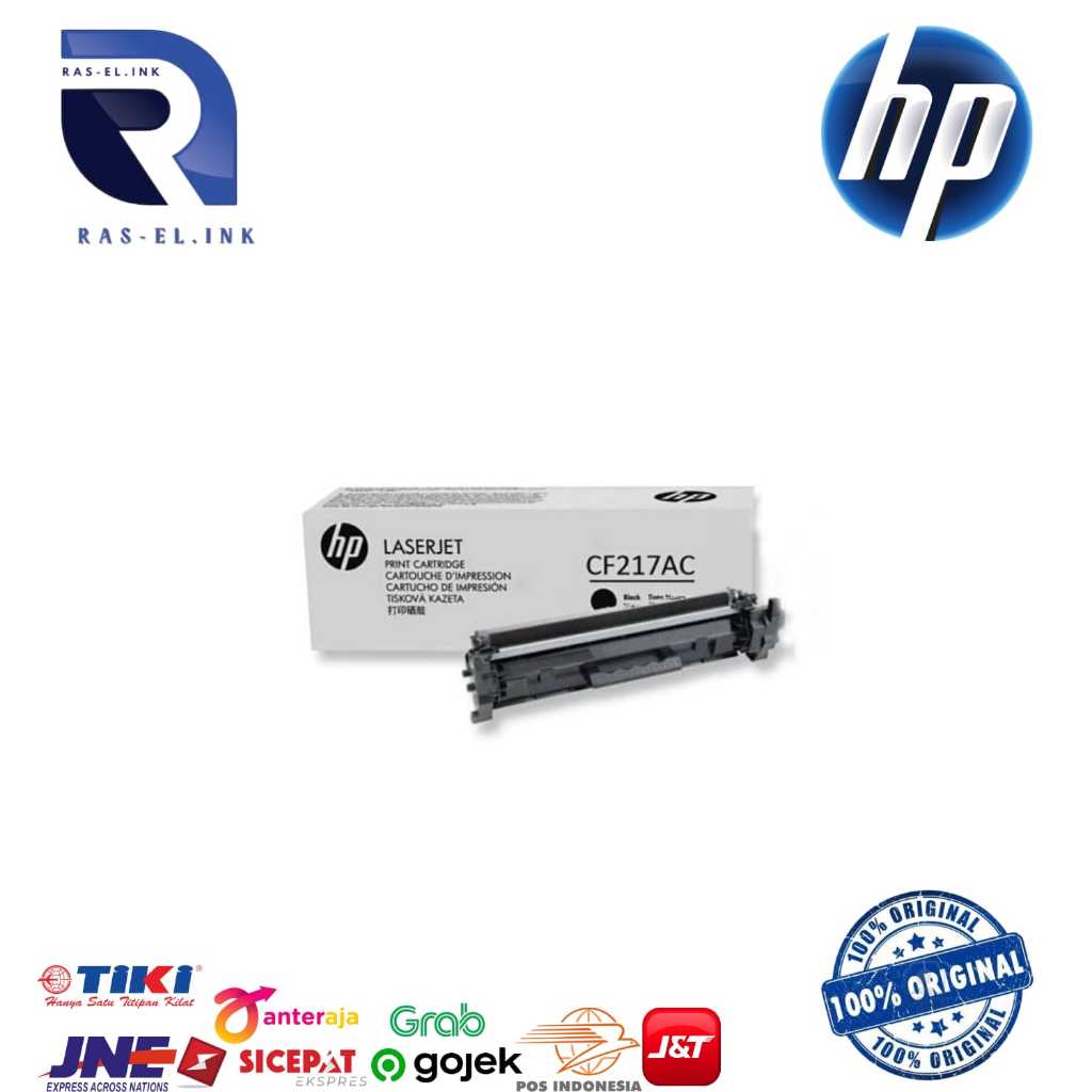 Jual Toner HP CF217AC black mono laserjet cartridge | Shopee Indonesia