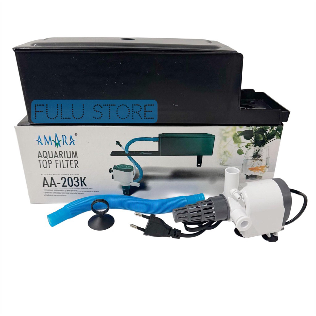 Jual AMARA AA 203K / 777 / 888 Aquarium Top Filter Set Box Filter Atas ...
