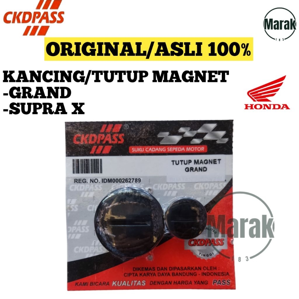 Jual Kancing/Tutup Magnet Hitam Grand Supra X CKDPASS | Shopee Indonesia