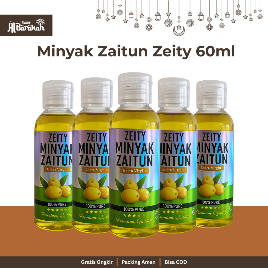 Jual Minyak Zaitun Extra Virgin Olive Oil Original Premium Kemasan 60ml ...