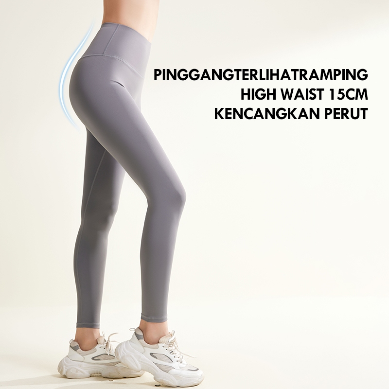Jual Legging Olahraga Wanita Highwaist Panjang Premium Celana Leging Yoga Gym Lari Senam Aerobic ...