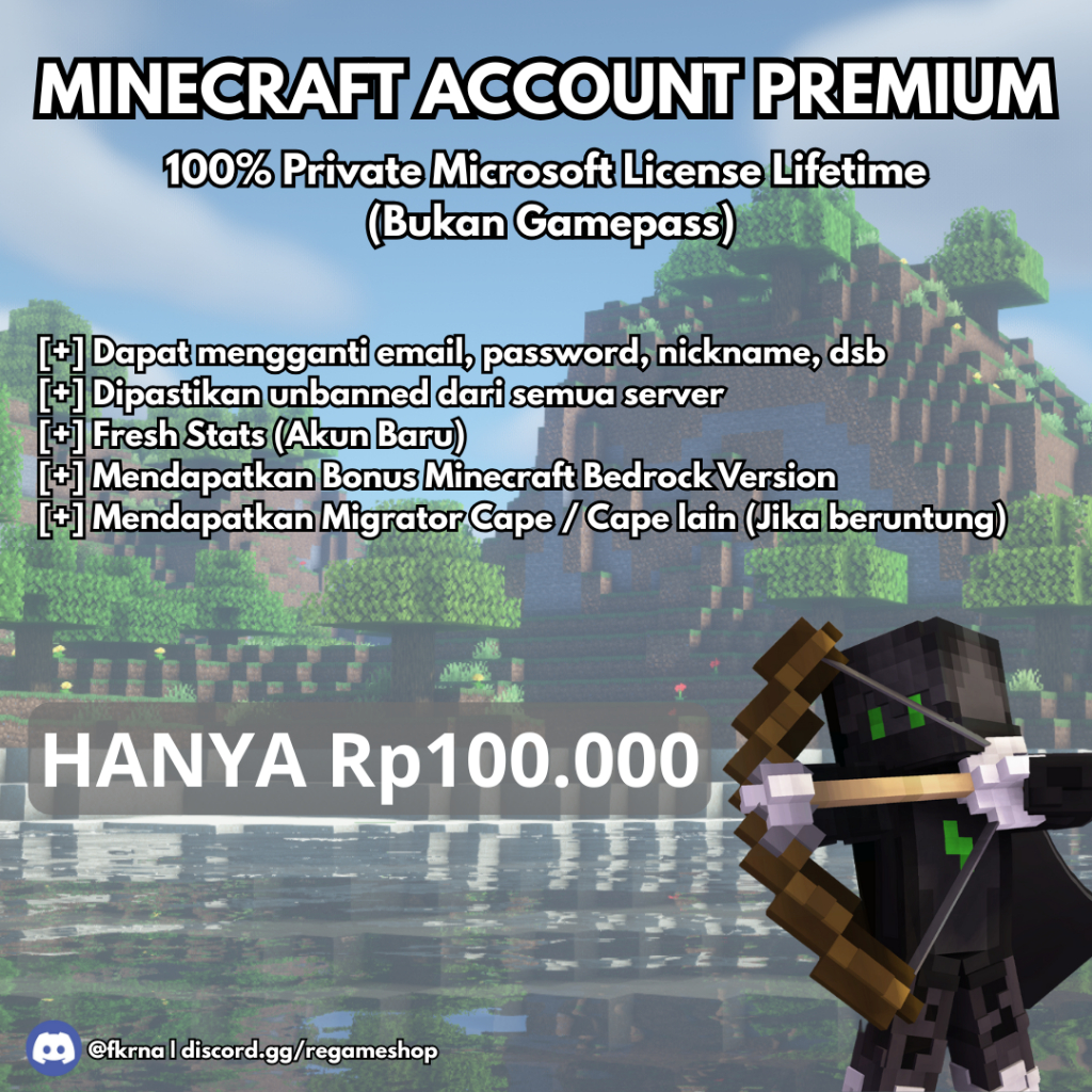 Jual [TERMURAH!] Minecraft Java & Bedrock Edition Resmi Microsoft ...