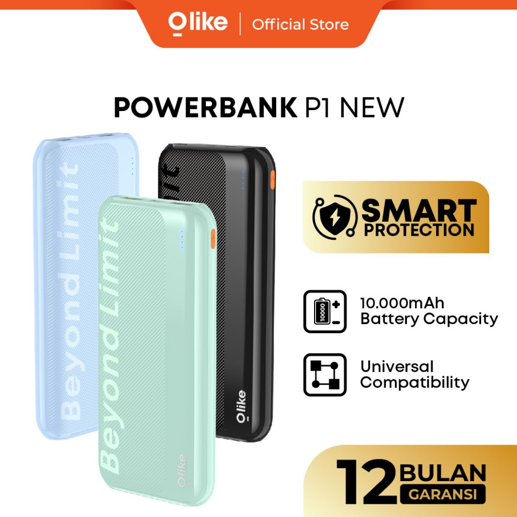 Jual Olike PowerBank 10000mAh 12W Dual Output Input Smart Protection ...