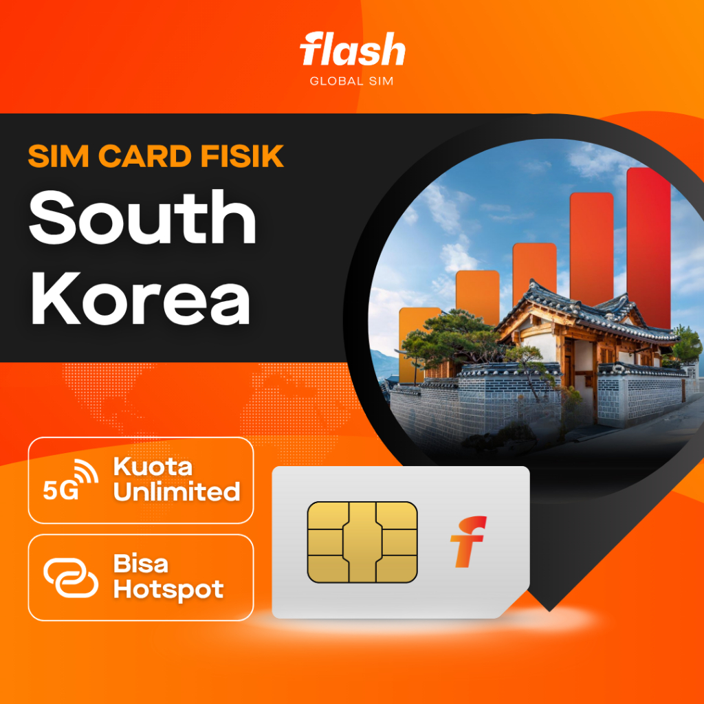 Jual SIM Card South Korea Full Unlimited Flash Global SIM (Simcard Korea, Seoul, Jeju, Busan ...