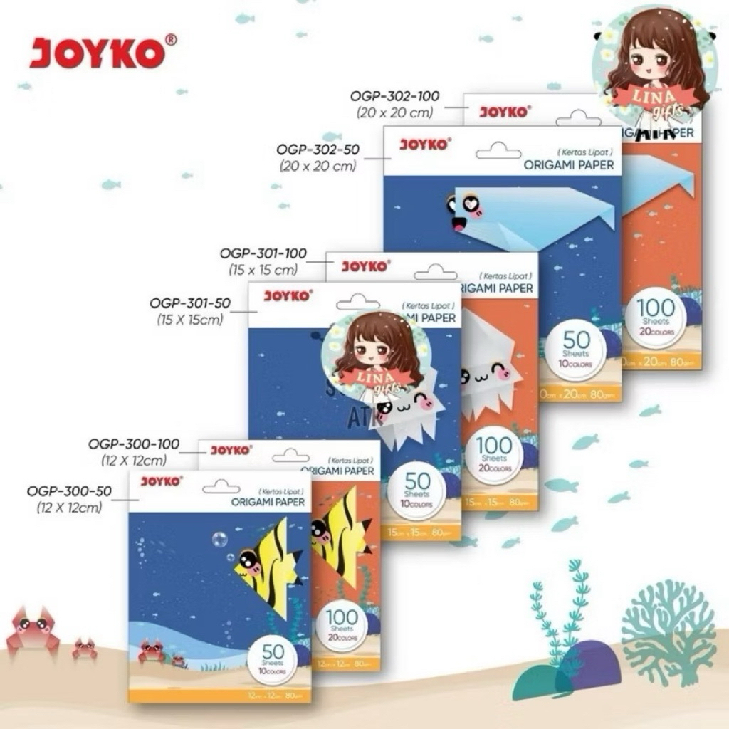 Jual JOYKO - ( Pak 50 Lembar ) KERTAS ORIGAMI MOTIF / CTG MOTIF KERTAS ...