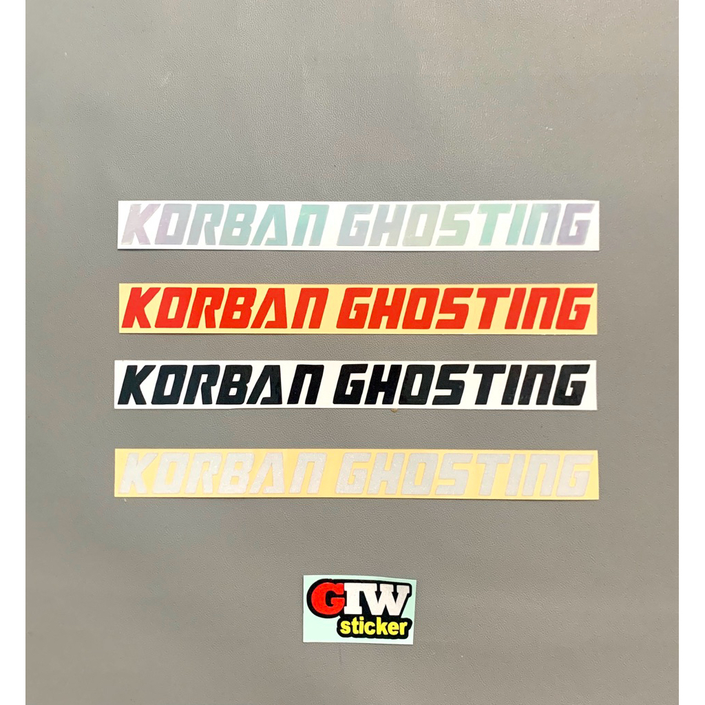 Jual Sticker Korban Ghosting Cutting Stiker Motor, Mobil, Helm | Shopee ...