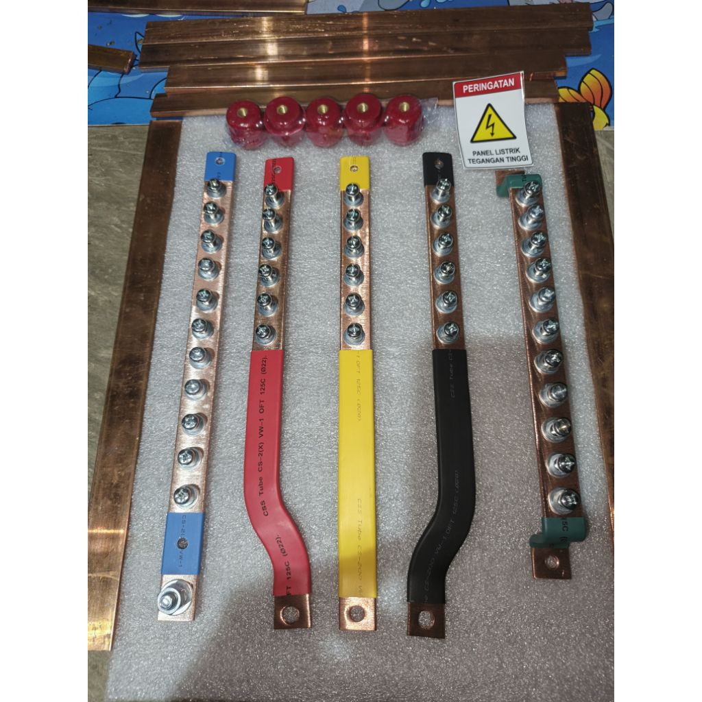 Jual BUSBAR 3×20 RSTN + GROUND PANJANG 30 CM UNTUK MCCB 125A | Shopee ...
