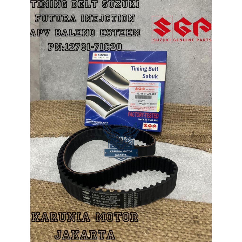 Jual Timing Belt Suzuki APV Futura Injection injeks Sabuk Timing Baleno Esteem 1.6 Asli | Shopee ...