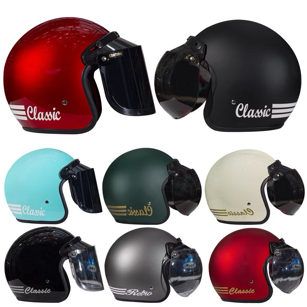 Jual COD 1kg Helm classic premium SNI//helm terlaris dishopee//helm ...