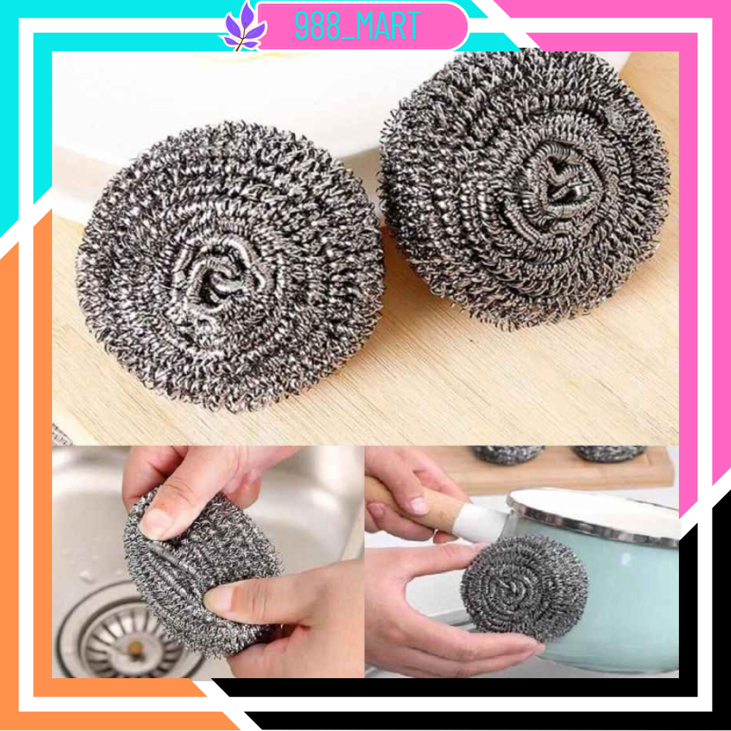 Jual SABUT BESI STAINLES BESAR / KAWAT CUCI PIRING SERBAGUNA | Shopee ...