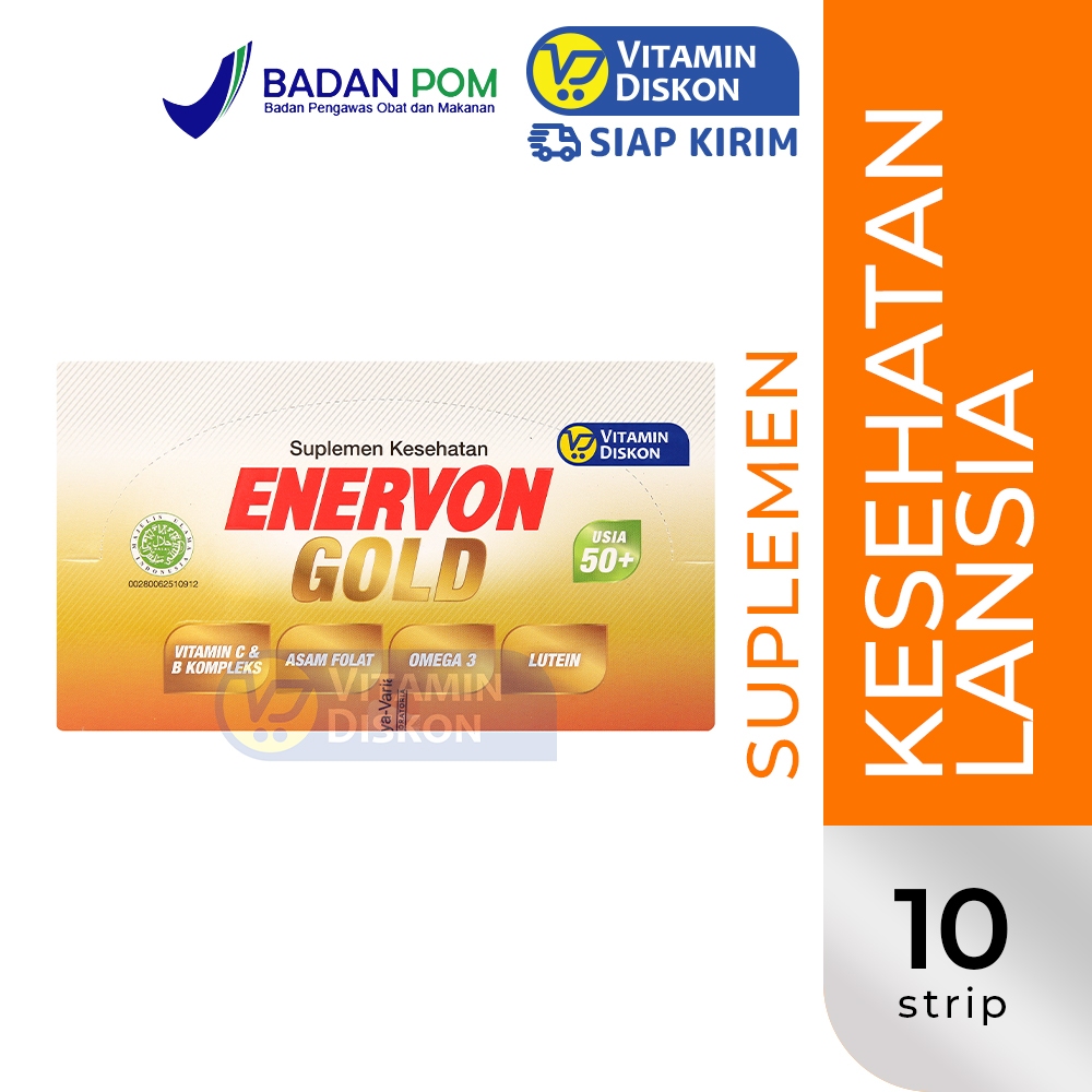 Jual ENERVON GOLD - 1 BOX ISI 10 STRIP | Suplemen Multivitamin ...