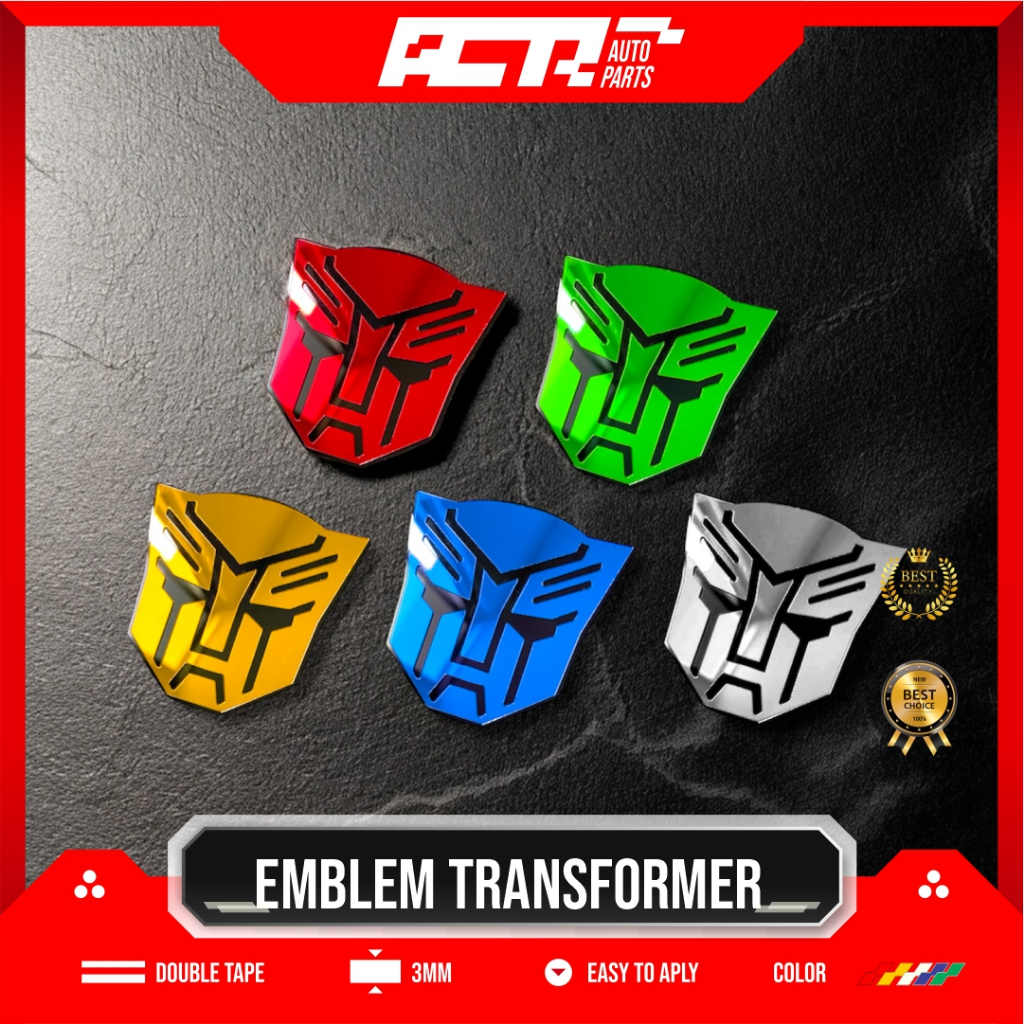 Jual Emblem TRANSFORMERS AUTOBOTS Akrilik timbul logo bahan akrilik 3D ...