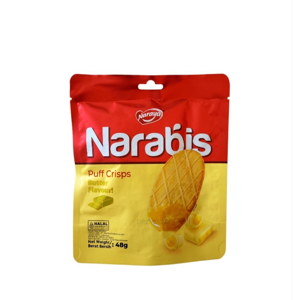 Jual Naraya Narabis Puff Crisps Butter Biskuit 48g | Shopee Indonesia