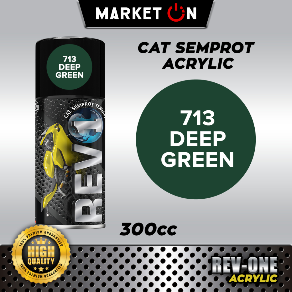 Jual Cat Semprot Acrylic Revo Deep Green / Hijau Tua / Hijau Gelap 713 ...