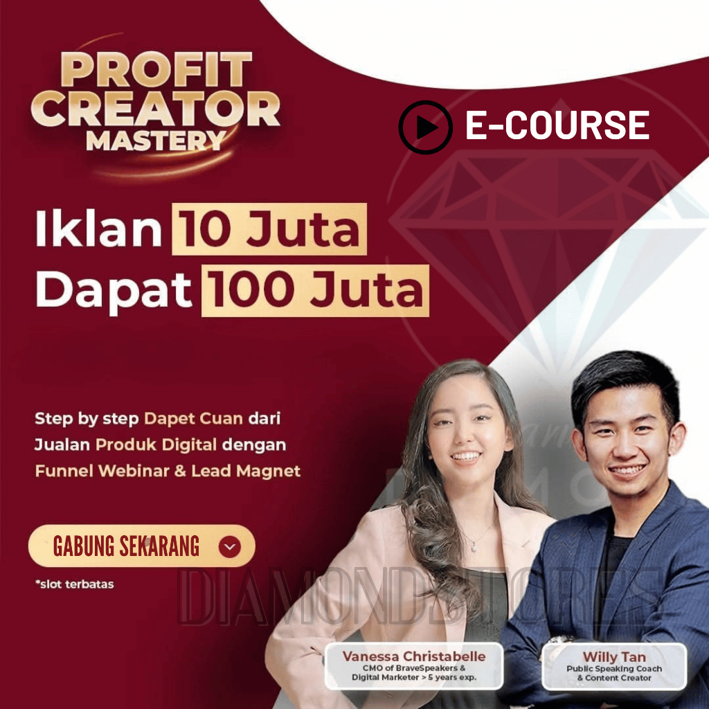 Jual (94) E-Course PROFIT CONTENT CREATOR MASTERY - MENJADI CONTENT ...