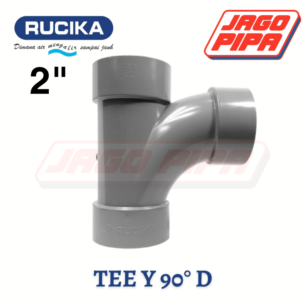 Jual Rucika Tee Y 90 D 2 Inch Large Radius Tee 90 Derajat 2" Fitting ...
