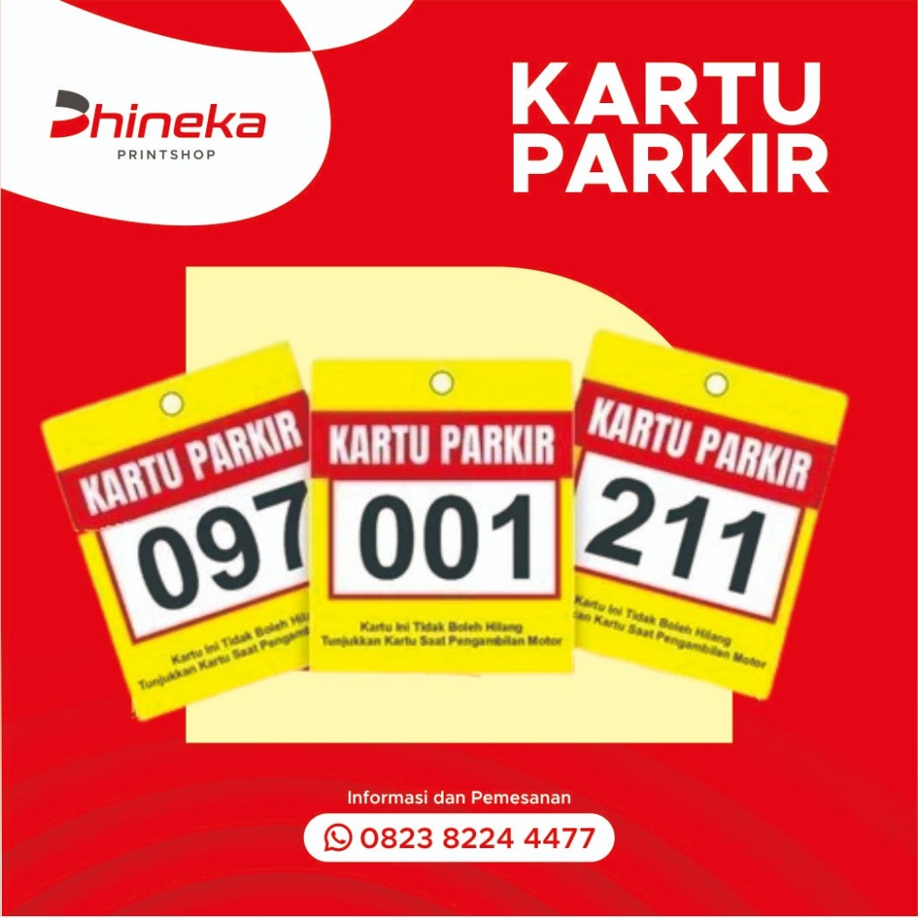 Jual CETAK KARTU PARKIR/CARD PARKING/NO PARKIR | Shopee Indonesia