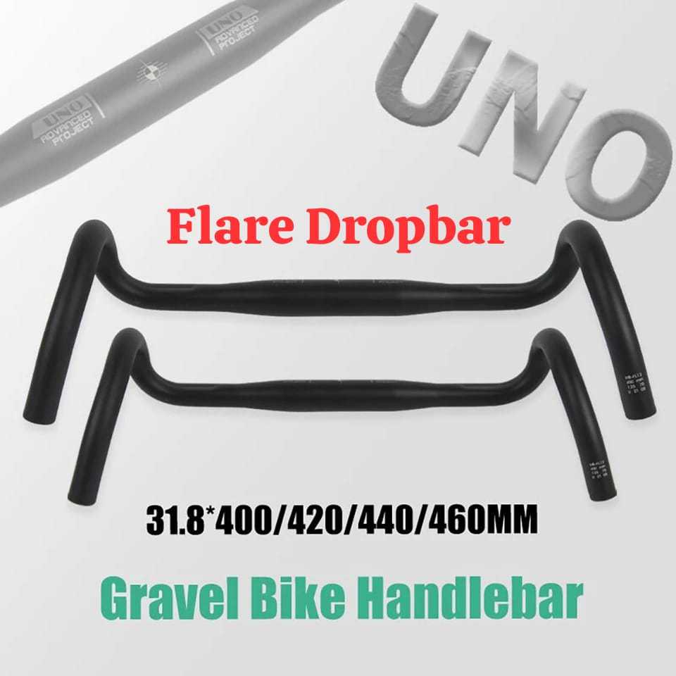 Jual UNO FL12 Dropbar Drop Bar Flare Stang 31.8 OS Oversize Sepeda ...