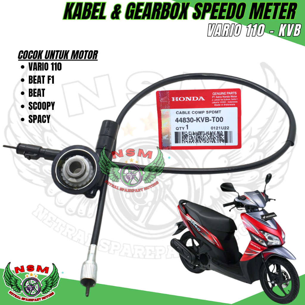 Jual PAKET KABEL SPEEDOMETER VARIO 110 + GEAR BOX VARIO 110 / BEAT ...