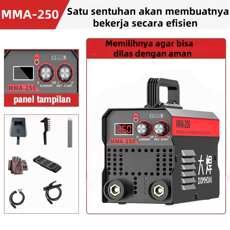 Jual DOMHOAI Mesin Las MMA-250 450 Watt Termurah Inverter Welding ...