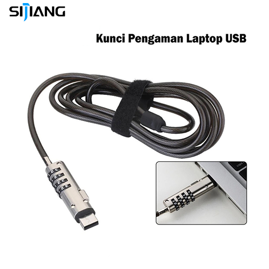Jual SIJIANG KUNCI PENGAMAN LAPTOP UNIVERSAL LOCK USB DENGAN KOMBINASI ...
