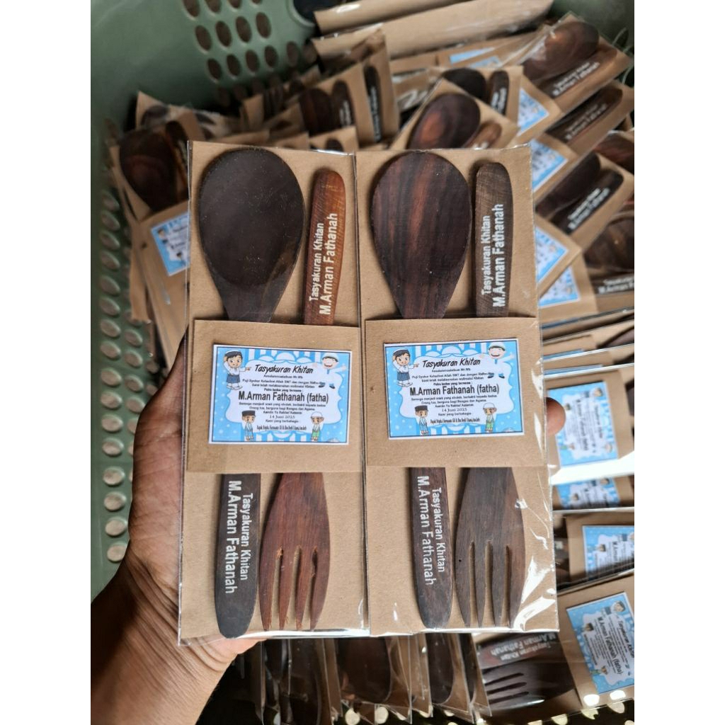 Jual souvenir sendok garpu kayu | Shopee Indonesia