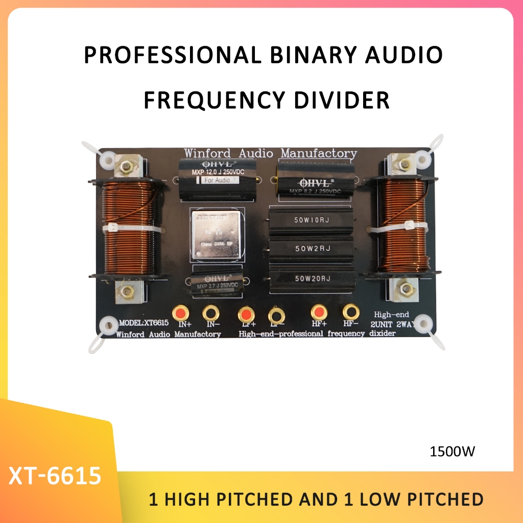 Jual 2 way crossover 1500W professional audio frequency splitter two ...