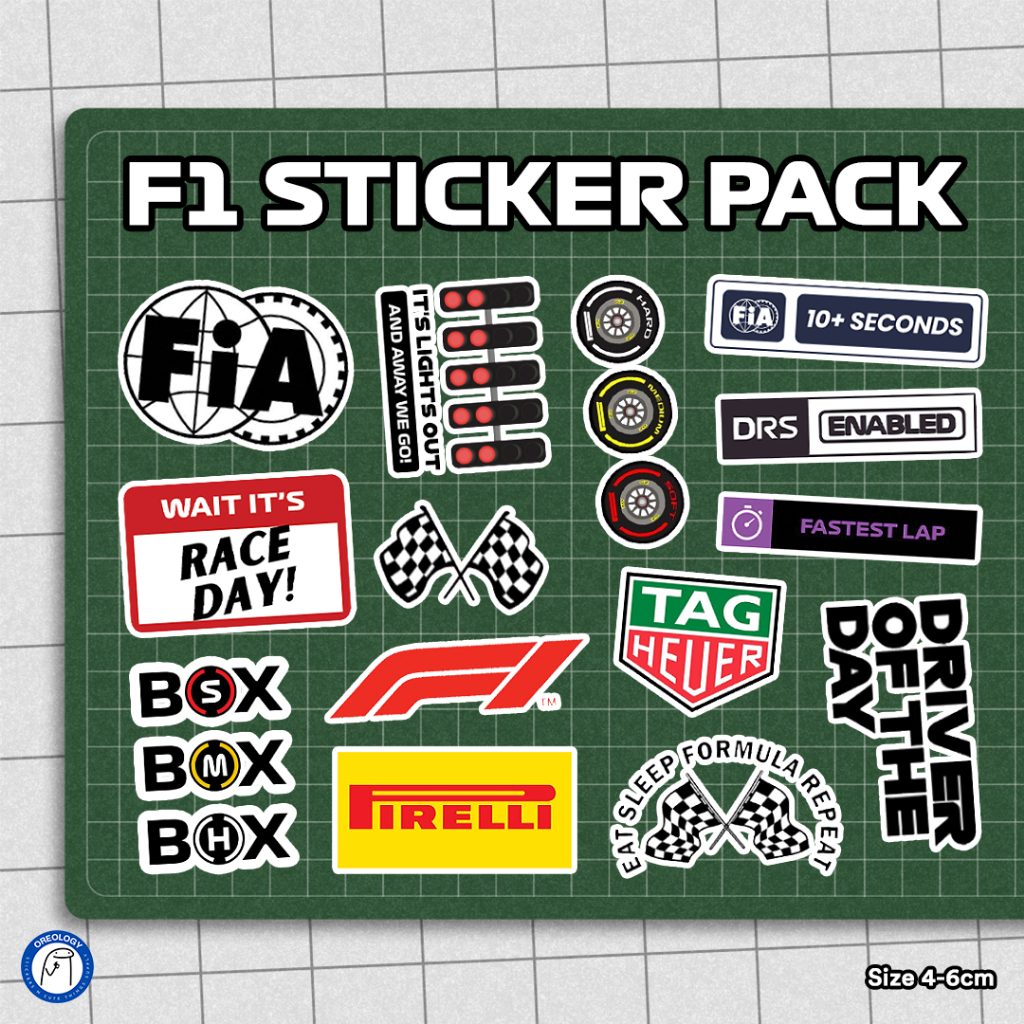 Jual STICKER PACK F1 dan LOGO TIM F1 stickerf1 stickervinyl ...