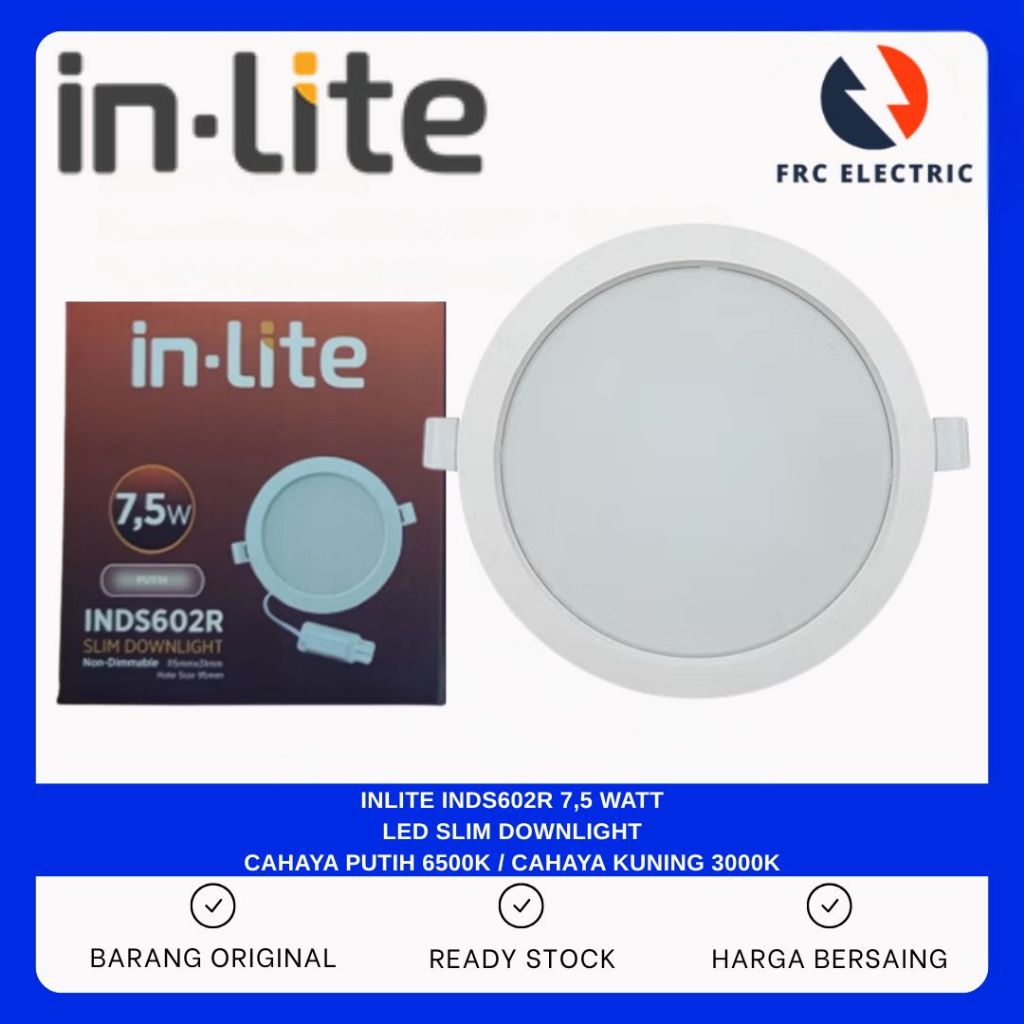 Jual InLite INDS602R 7,5 Watt - Lampu Downlight 7,5 Watt - Lampu Plafon ...