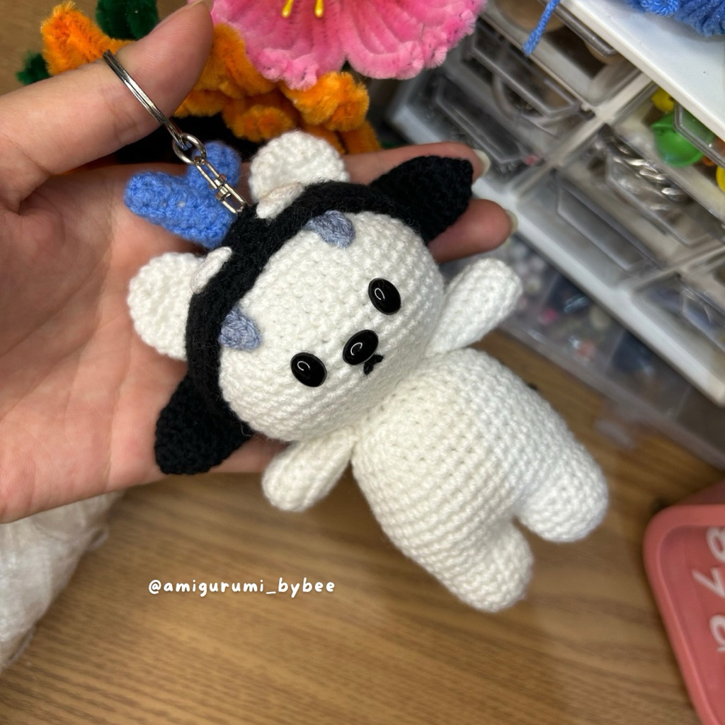 Jual Amigurumi Gantungan Kunci Rajut Polcasan Maskot GMMTV | Shopee ...