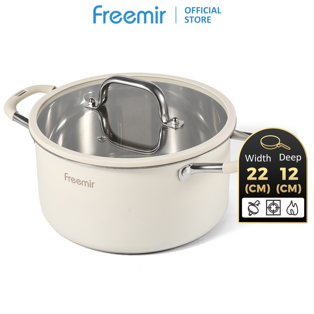 Jual [OFFICIAL] freemir Panci Susu 304 stainless steel 22cm thick soup ...