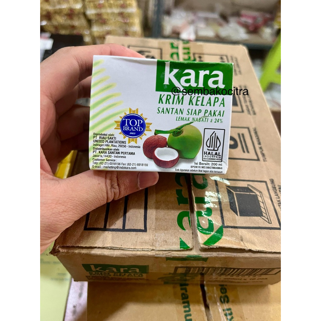 Jual Santan KARA ukuran 200ml / Santan SUN KARA Kotak ukuran 200ml ...