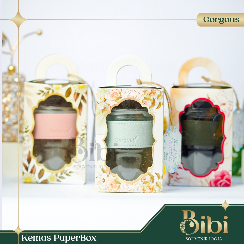 Jual Paper Box Kemasan Tumblr Gorgous 8x8x16 Sablon | Shopee Indonesia