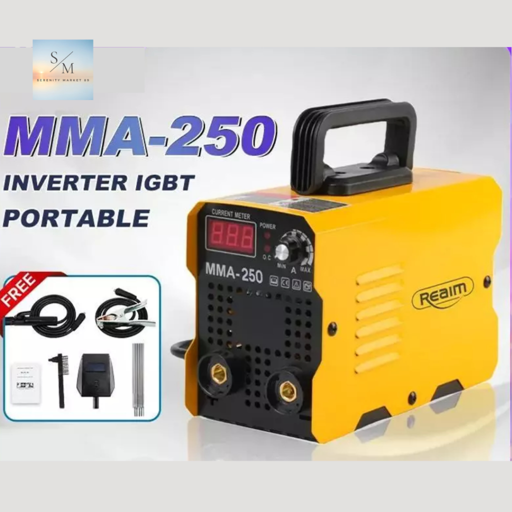 Jual Reaim Mesin Las Inverter IGBT Realm 450W Trafo Las Berkecepatan Tinggi - MMA-250 - MMA 500 ...