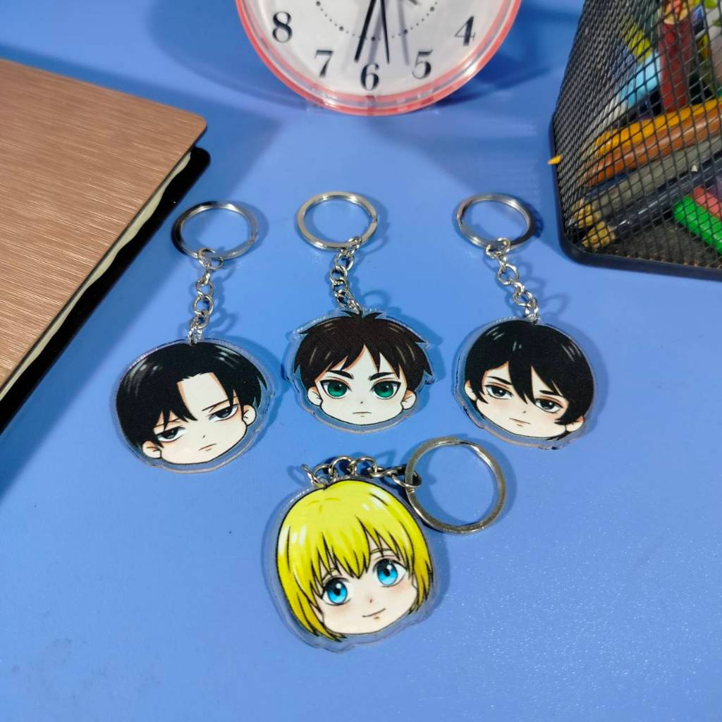 Jual Gantungan Kunci Anime Shingeki no Kyojin SNK - Keychain Attack on ...