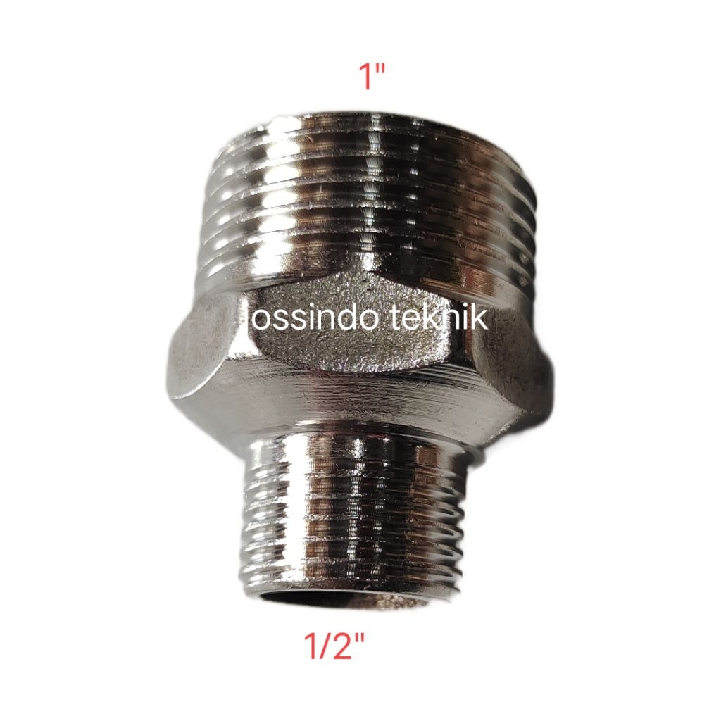 Jual DOUBLE NEPEL STAINLESS 1/2X1 / DOUBLE NEPEL 1/2X1 STAINLESS | Shopee Indonesia